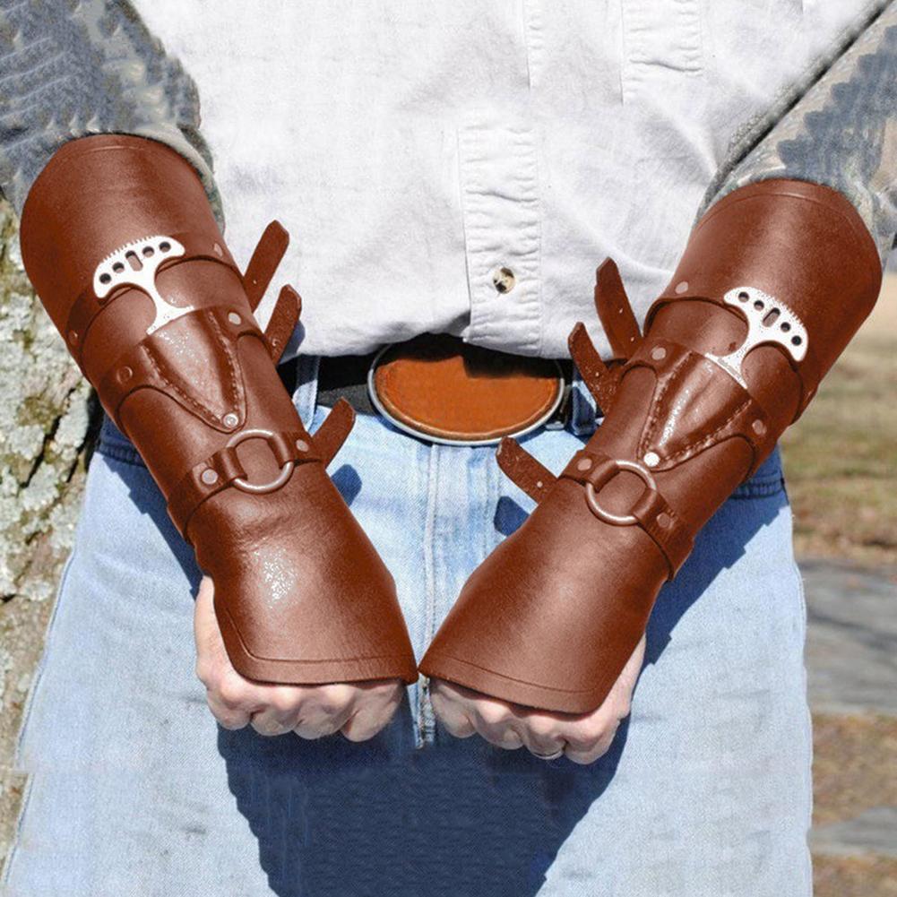 Retro Leather Arm Guard Bracer Medieval Steampunk ... – Grandado