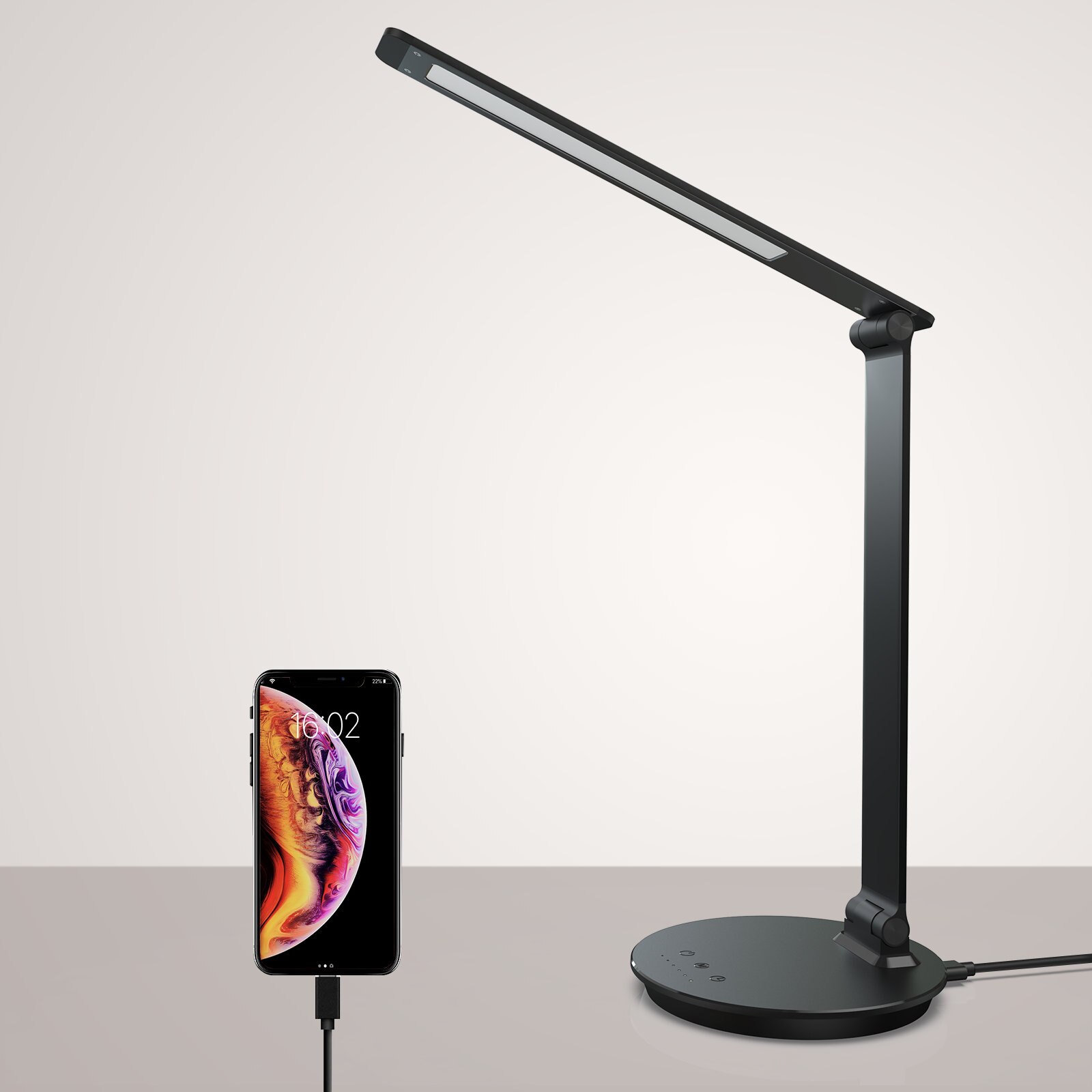 LED Desk Lamp with USB Charging Port Touch Switch ... – Grandado