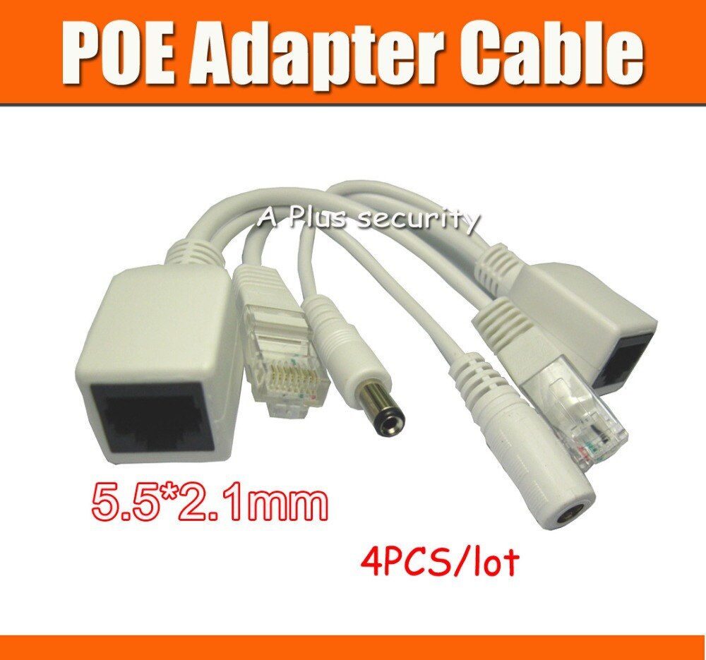 5.5*2.1mm POE Adapter Cable, 4pcs/lot Passive POE ... – Vicedeal