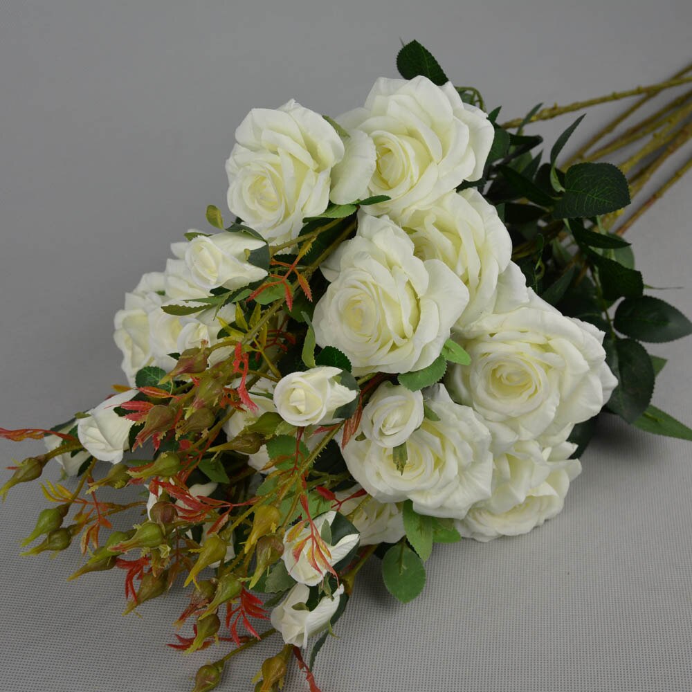 5 stks/partij DIY Valentines 3 Heads 90cm Blauw/Wi... – Grandado