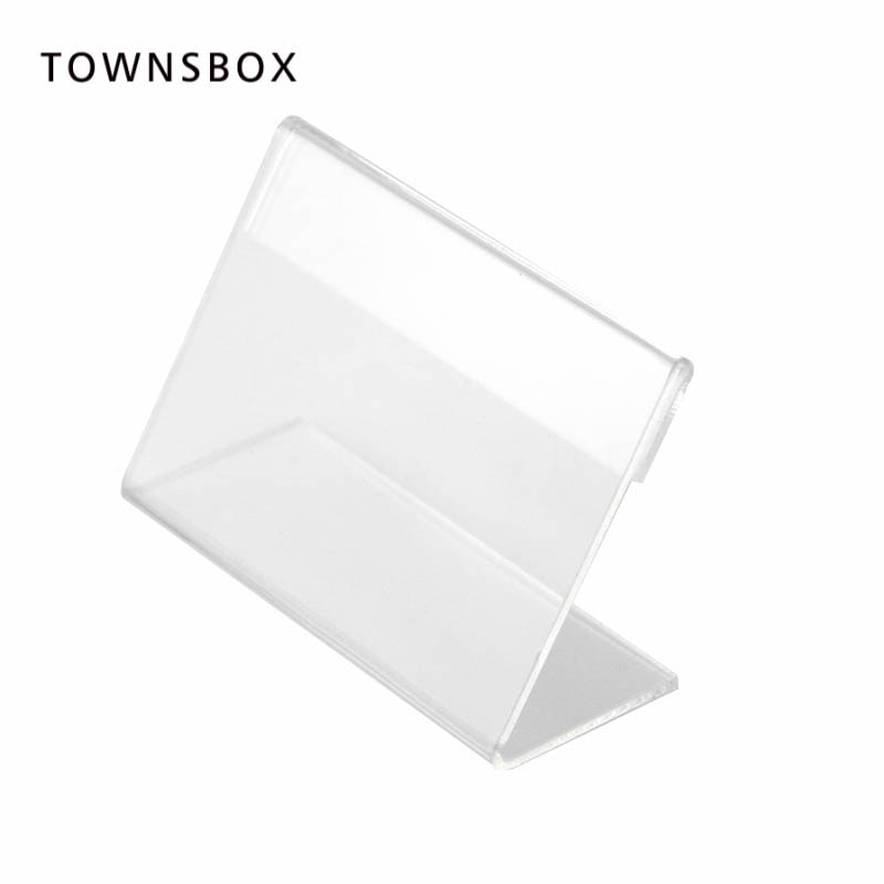 10 pcs T1.3mm Clear L Shape Table Sign Price Tag L... – Vicedeal