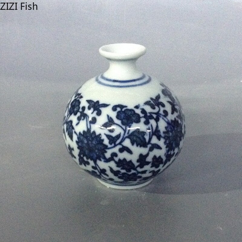 Classical Mini Ceramic Vases Blue Chinese Porcelai... – Grandado