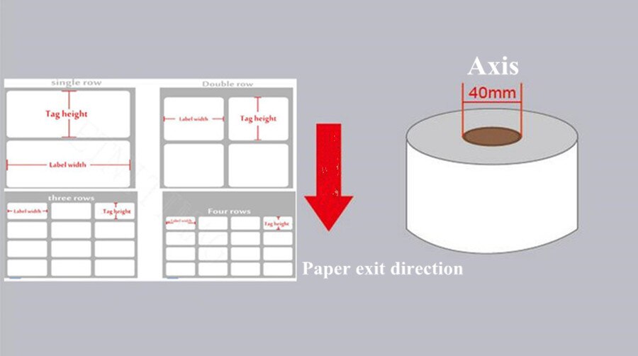 PET label paper tags 25mmx20mmx5000 sheets/Roll th... – Grandado