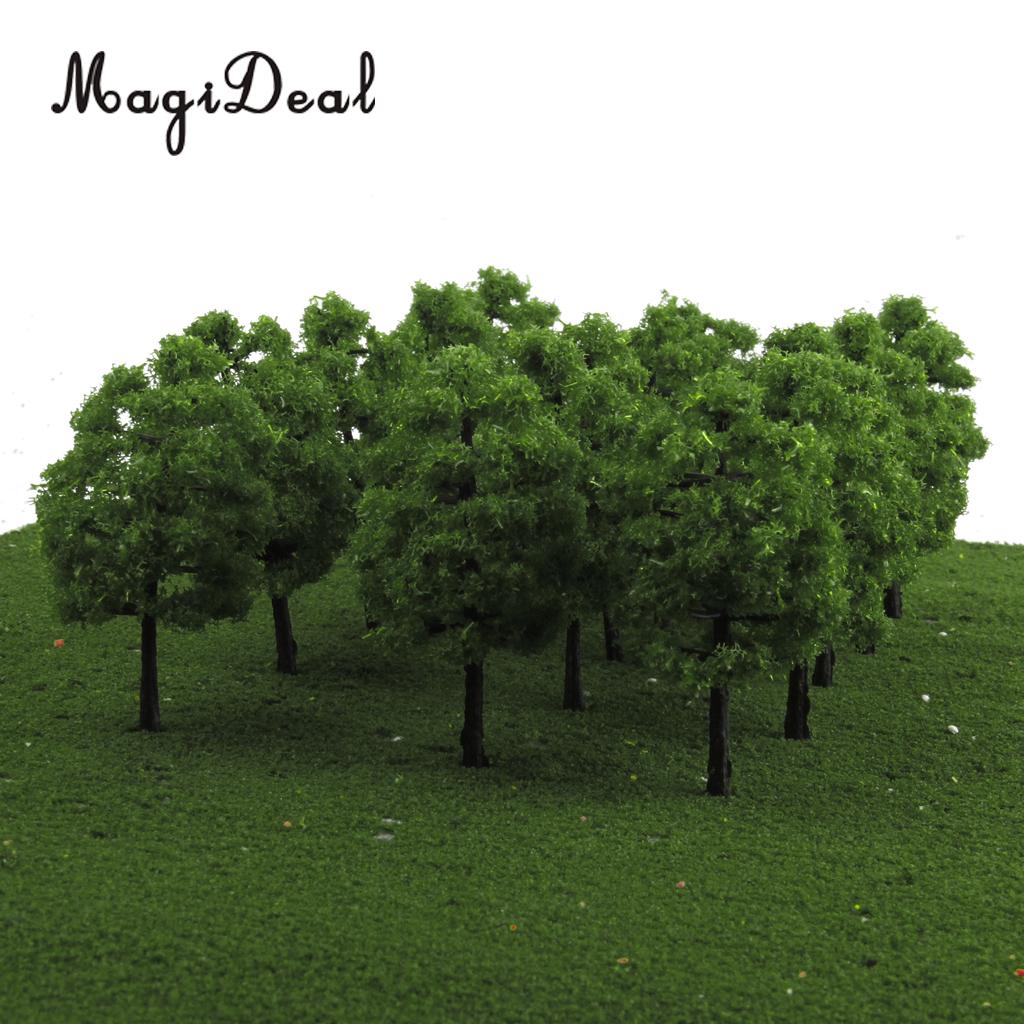 MagiDeal 20Pcs/Lot 1/100 Scale Plastic Model Trees... – Vicedeal