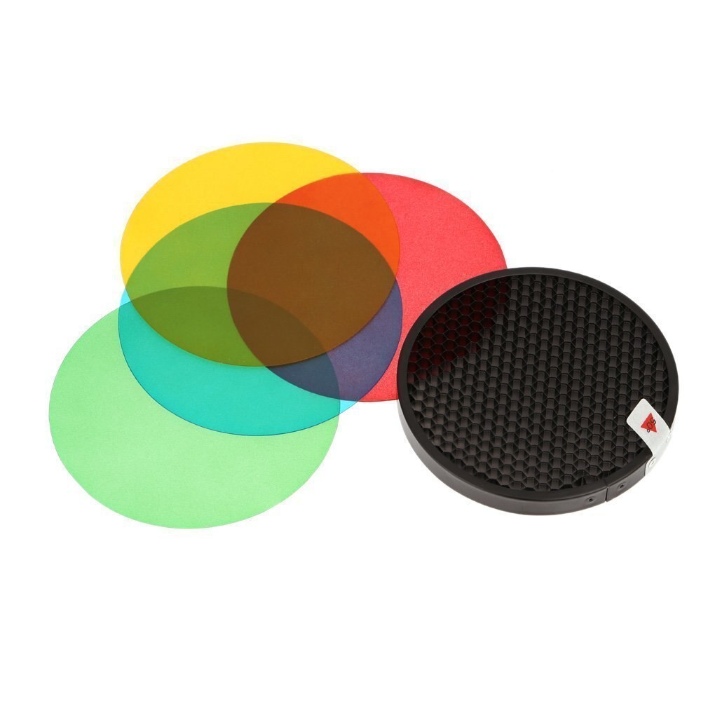 Godox AD-S11 Colors Filter Gel Pack + Honeycomb Gr... – Grandado