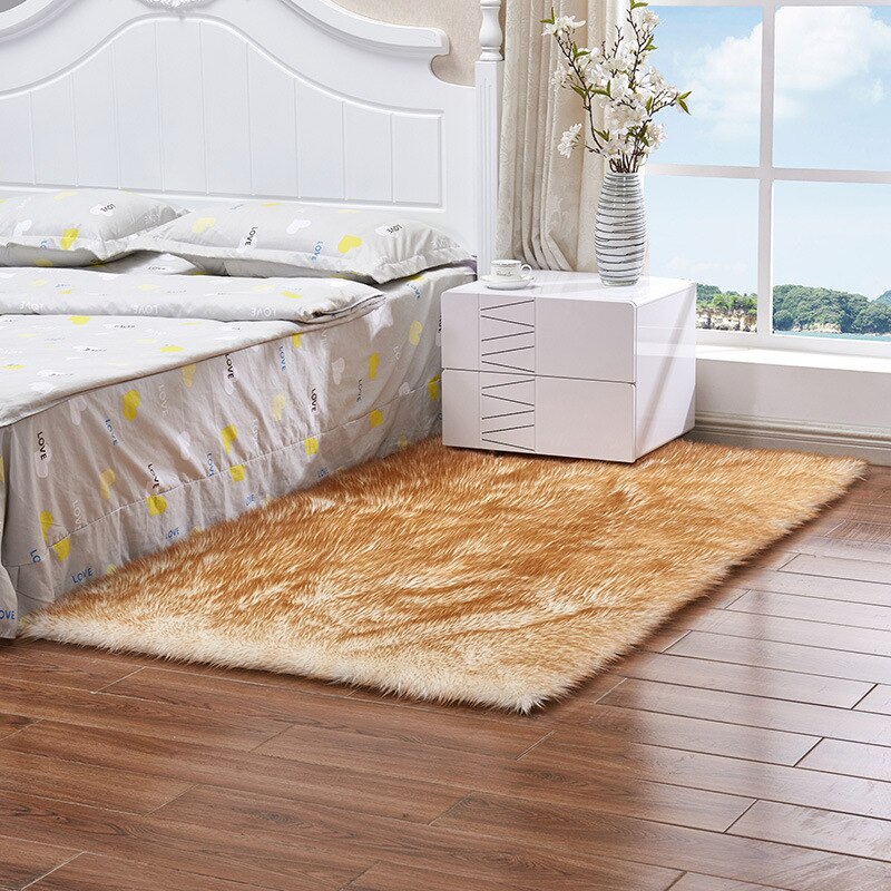 Faux Wool Sofa Carpet Mat Whole Wool Cushion Livin... – Vicedeal