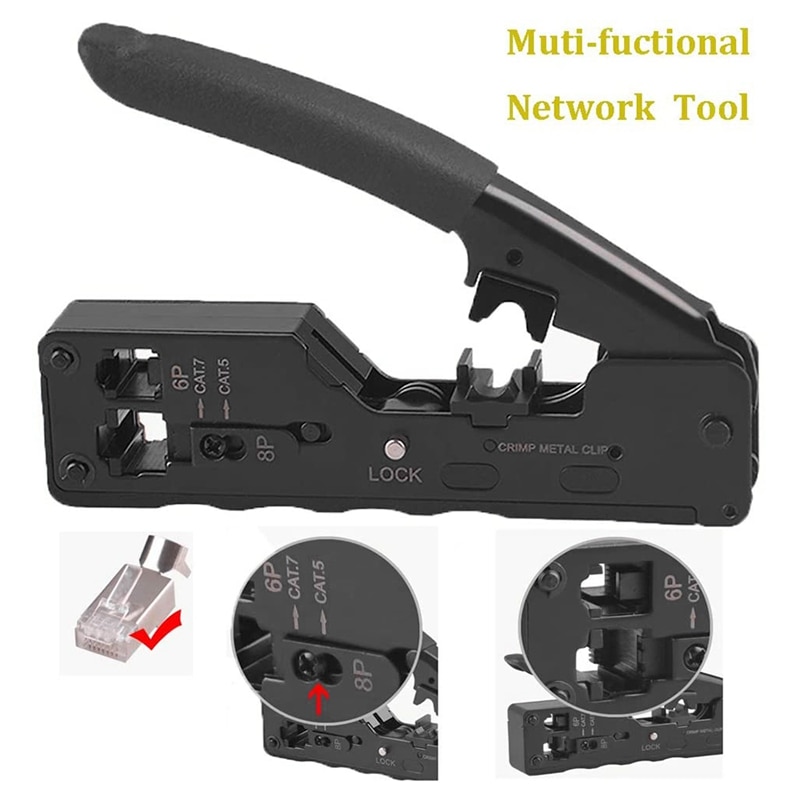 RJ45 Crimping Tool Kit for RJ11/RJ12 Crimping Wire... – Grandado