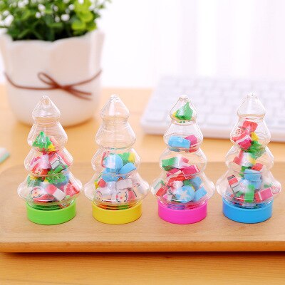 1 bottle cute Christmas tree bottle shape eraser m... – Grandado