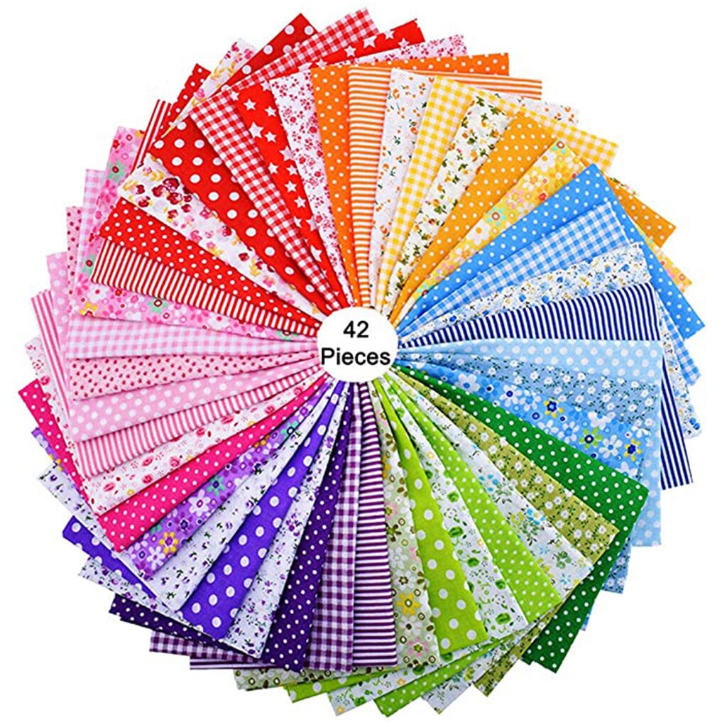42PCS Cotton Craft Fabric Bundle Patchwork Squares... – Vicedeal