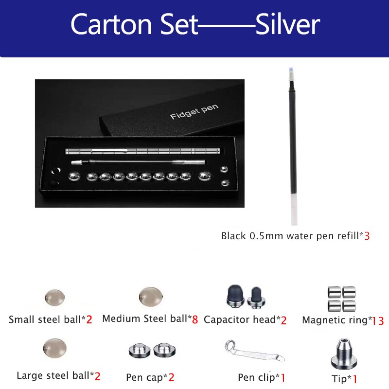 34/55Pcs/Set Magnetic Polar Pen Metal Magnet Modul... – Grandado