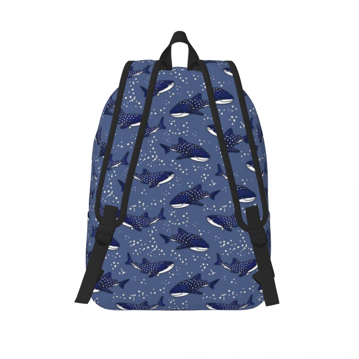 Starry Whale Sharks Backpack with Pocket High Scho... – Grandado