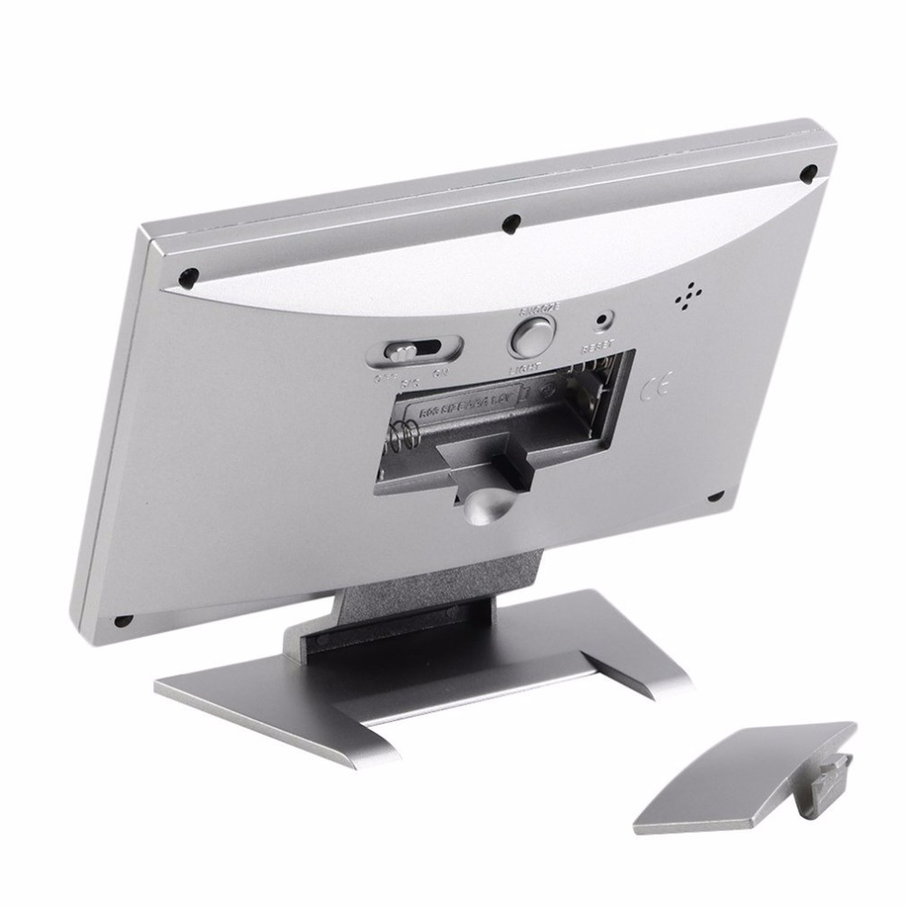 Voice Control Back-light LCD Alarm Clock Weather M... – Grandado