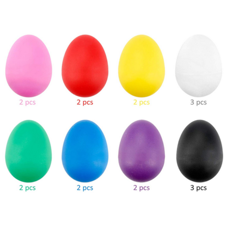 18PCS Plastic Egg Shakers Percussion Musical Egg M... – Vicedeal