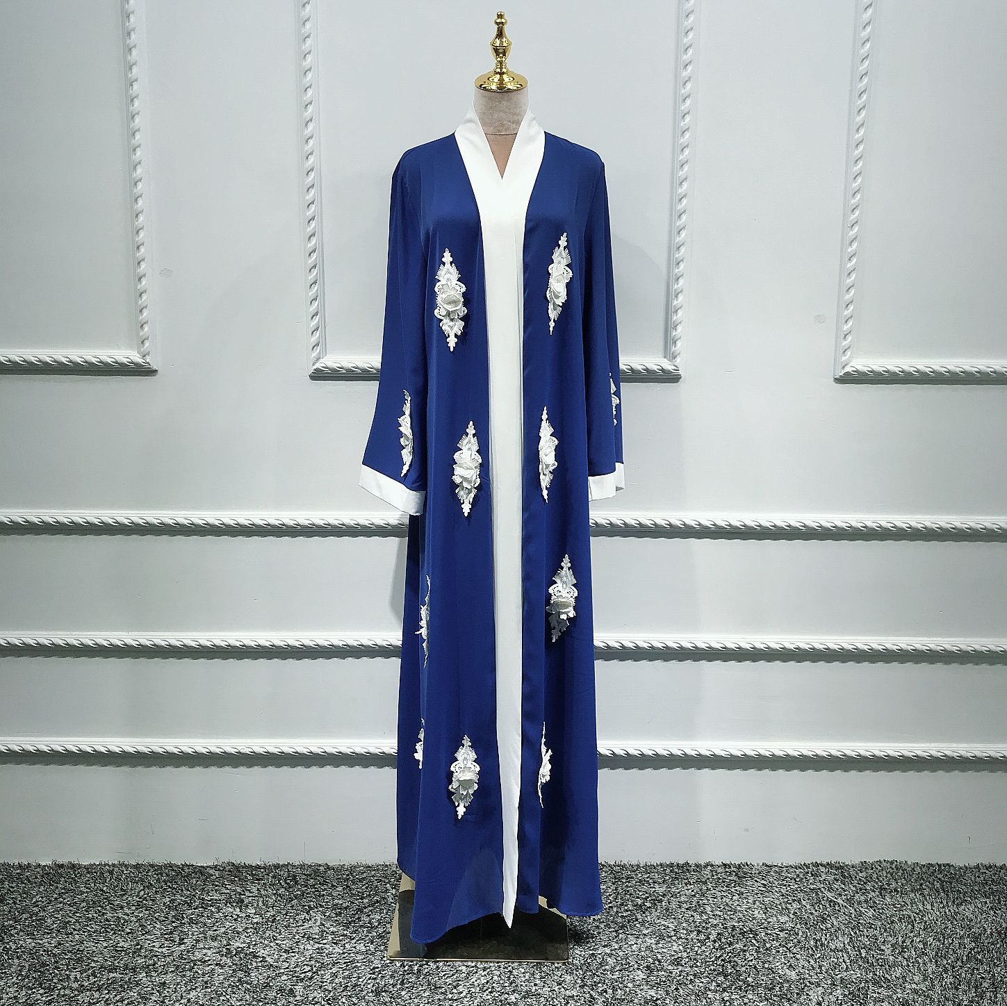 Vintage Emboridery Abaya Women Muslim Hijab Dress ... – Grandado