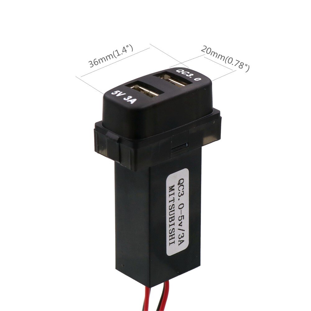 QC3.0 + 5V 3A Usb Interface Socket Snelle Auto-opl... – Vicedeal