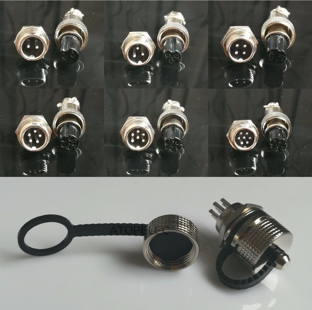 1 Set GX12 12mm Luchtvaart Plug Metalen Paneel Vro... – Grandado
