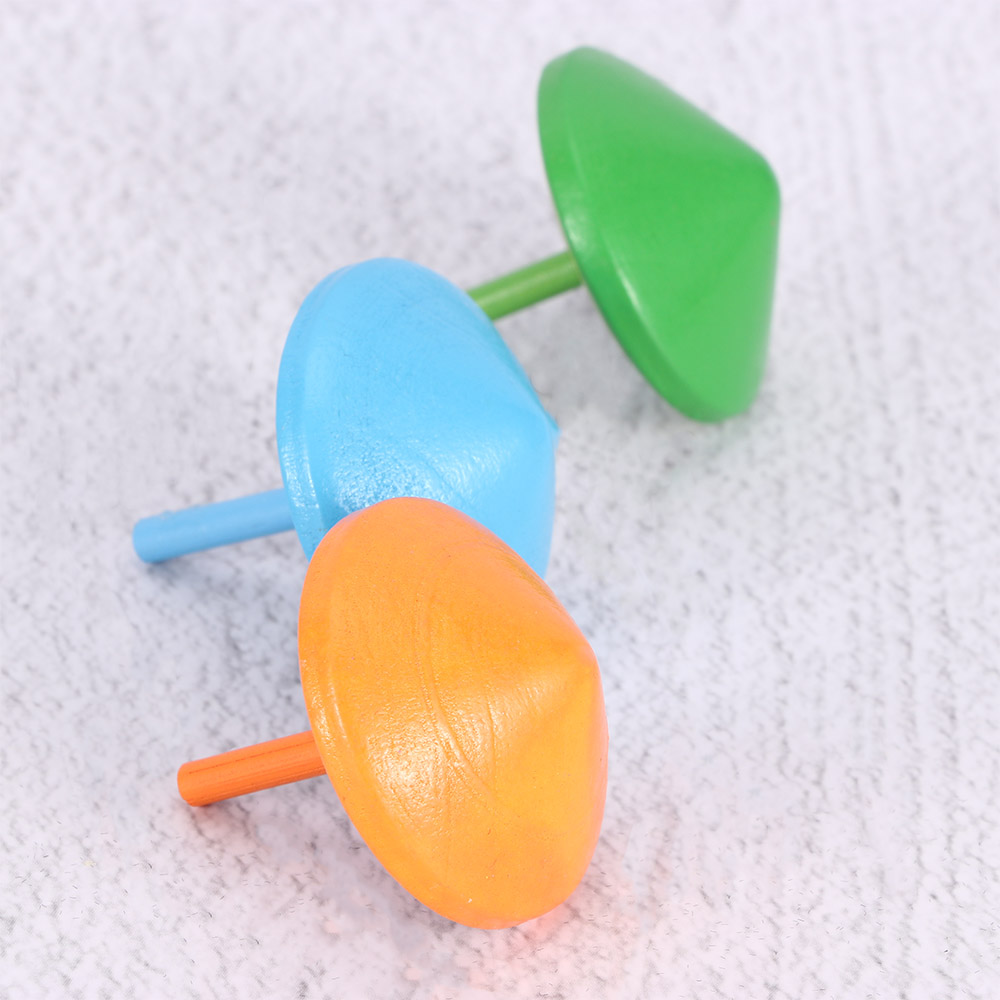 3Pcs Classical Multi-color Wooden Spinning Top Toy... – Grandado