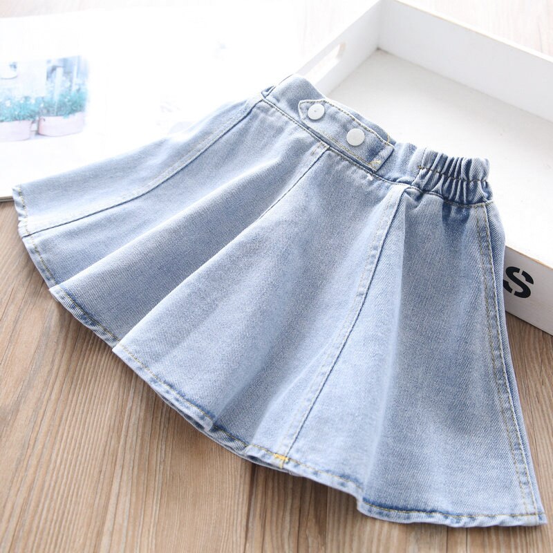 Spring Girl Denim Skirt Children's Wear – Grandado
