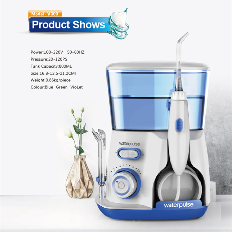 Waterpulse V300 Dental Water Flosser Irrigator 800... – Vicedeal
