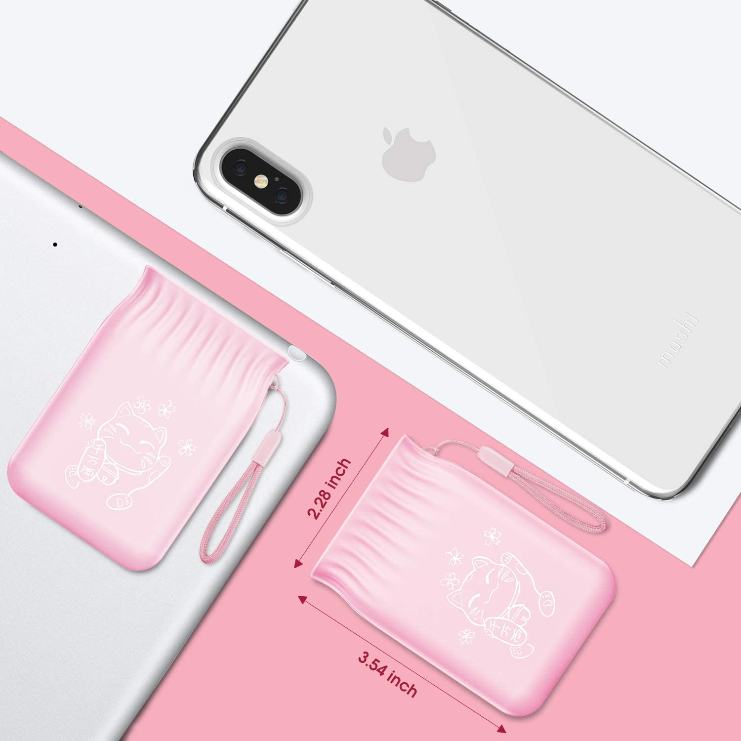 Power Bank Pink Portable Charging External Battery... – Vicedeal