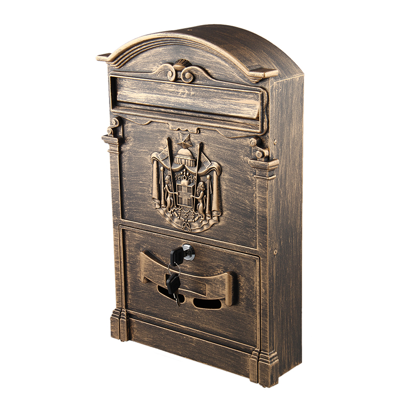 Retro Mailbox Villas Post Box European Lockable Ou... – Grandado