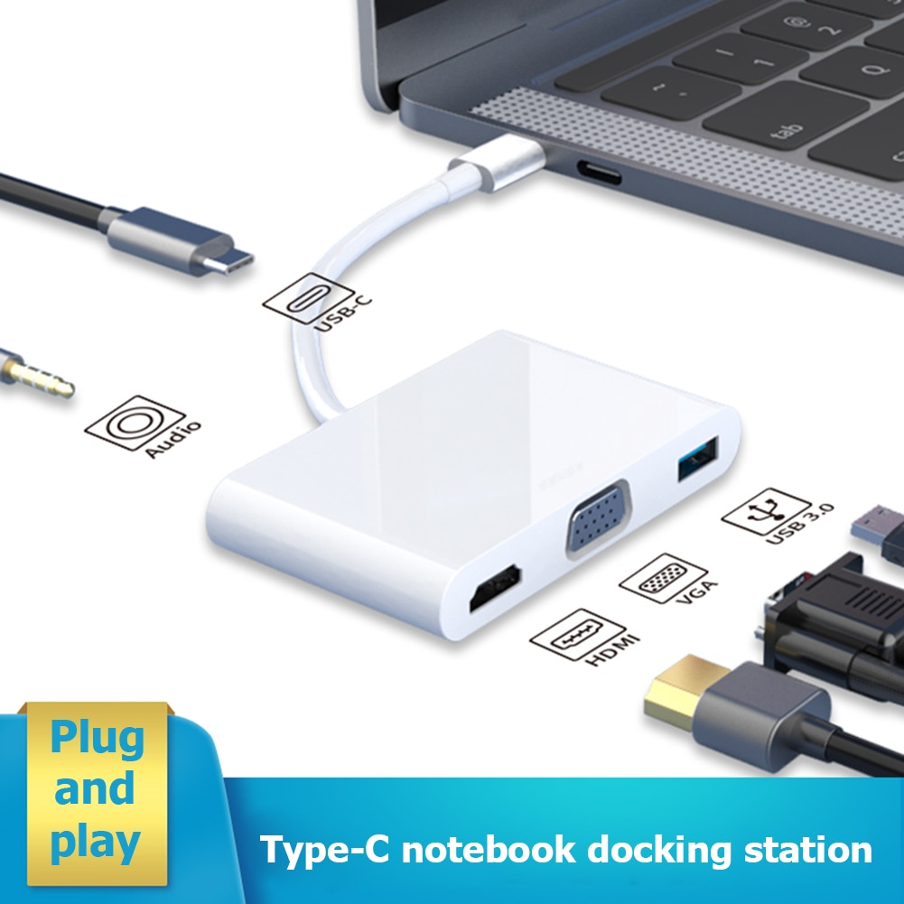 5 in 1 type-c hub hdmi usb 2.0 usb 3.0 pd type-c d... – Grandado