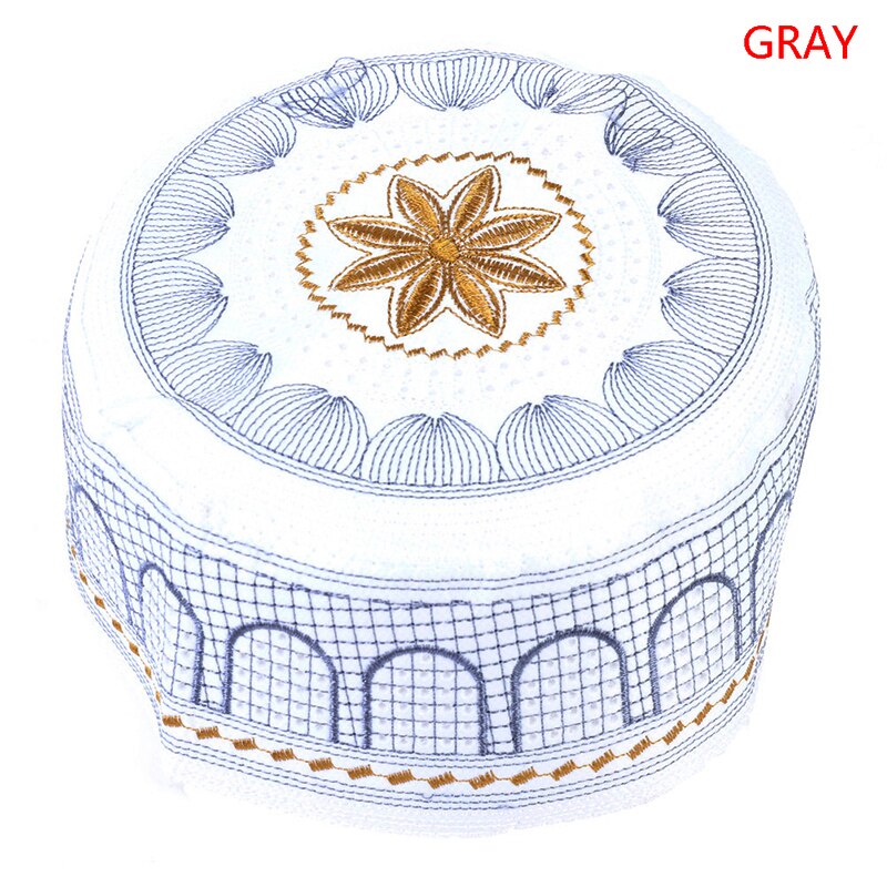 1PC Muslim Hats Cotton Embroidery Arab Men Prayer ... – Grandado
