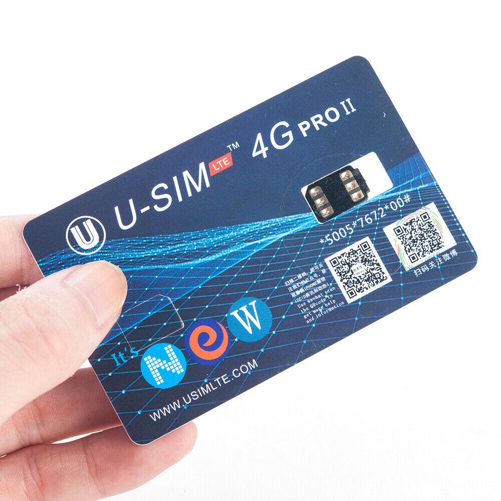 U-SIM4G Pro II Unlock SIM Card Nano-SIM Compatible... – Grandado