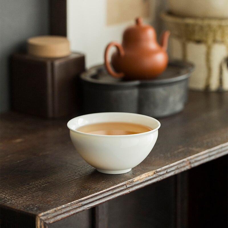 MUXIANJU Ceramic Teacup Whiteware Teacup Ingenious... – Vicedeal