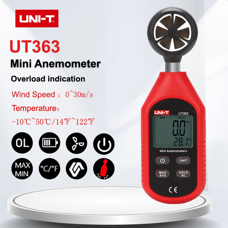 UNI-T Handheld Digitale Wind Meter Thermometer Ane... – Grandado