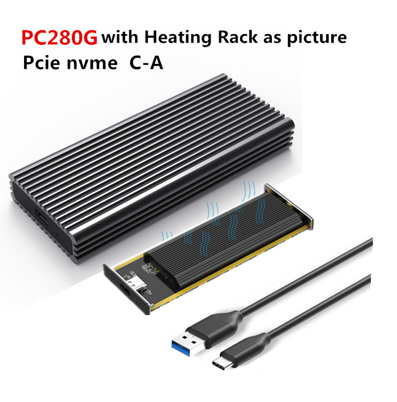 SSD Aluminum Enclosure Support PCIe NVME/NGFF M.2 ... – Vicedeal
