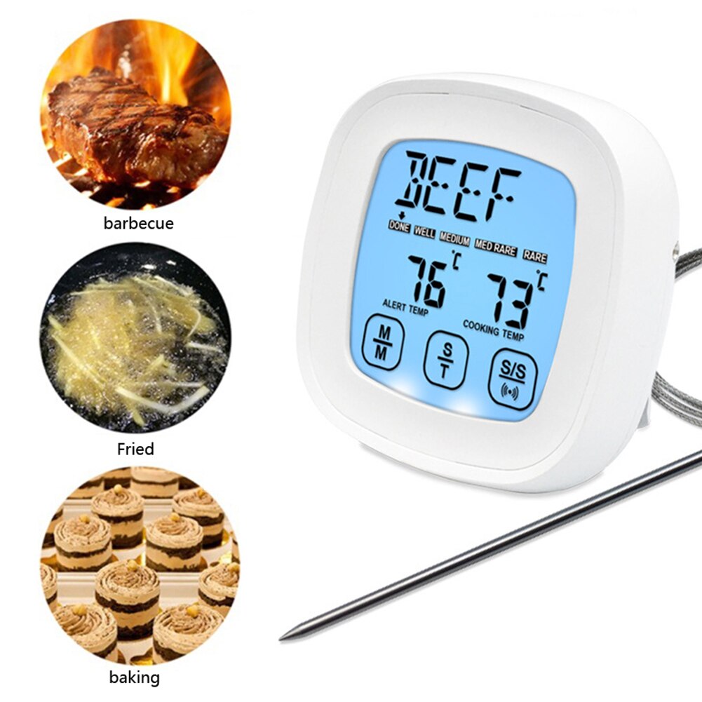 Digital Meat Kitchen Thermometer Stainless Touch S... – Grandado