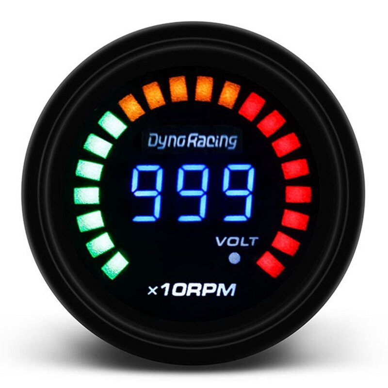 Dyno Racing 2 Zoll 52mm Auto Digital Analog LED El... – Vicedeal