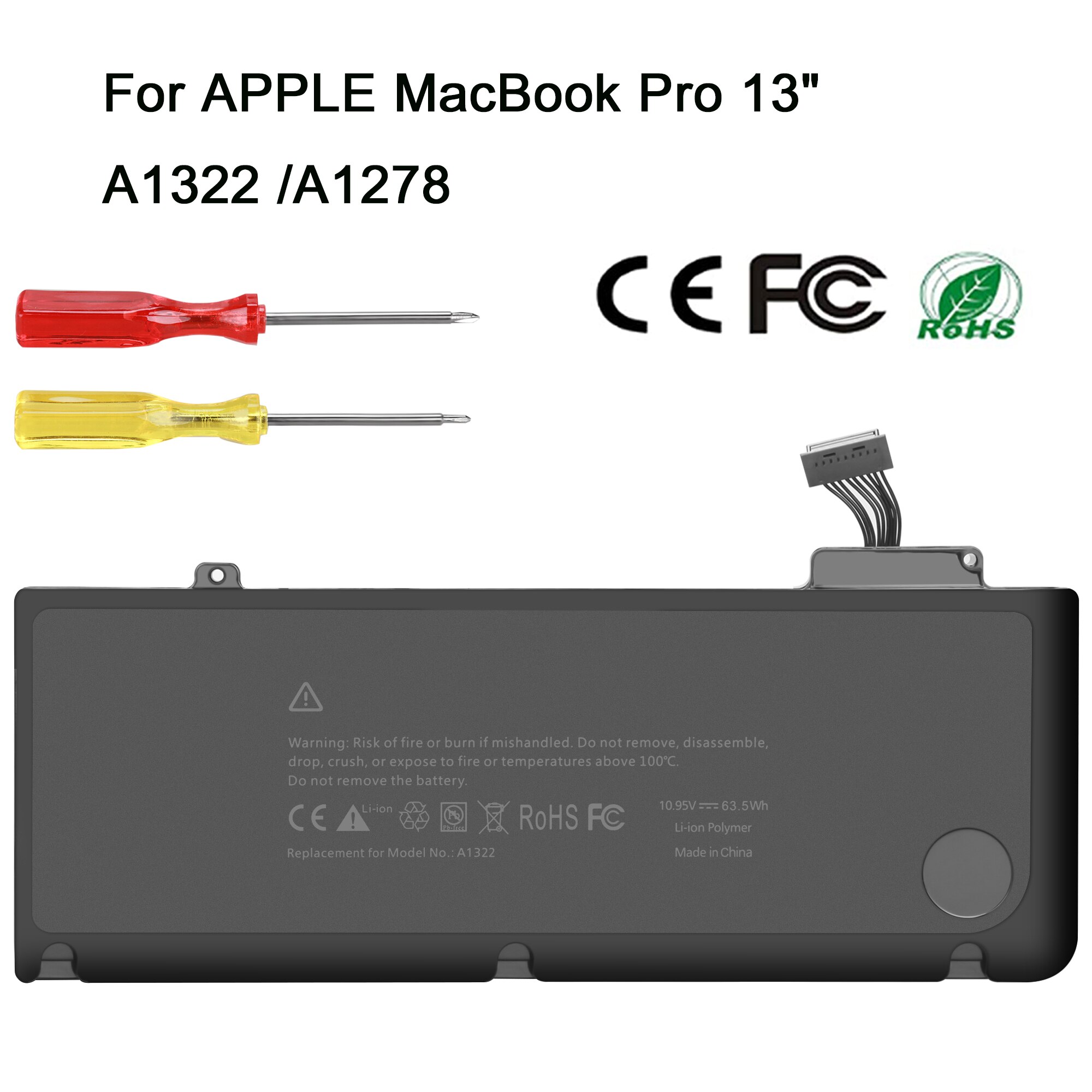 Laptop Battery for MacBook Pro 13 Inch A1278 A1322... – Grandado