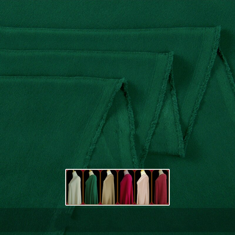 Solid color natural mulberry silk crepe de chine f... – Vicedeal