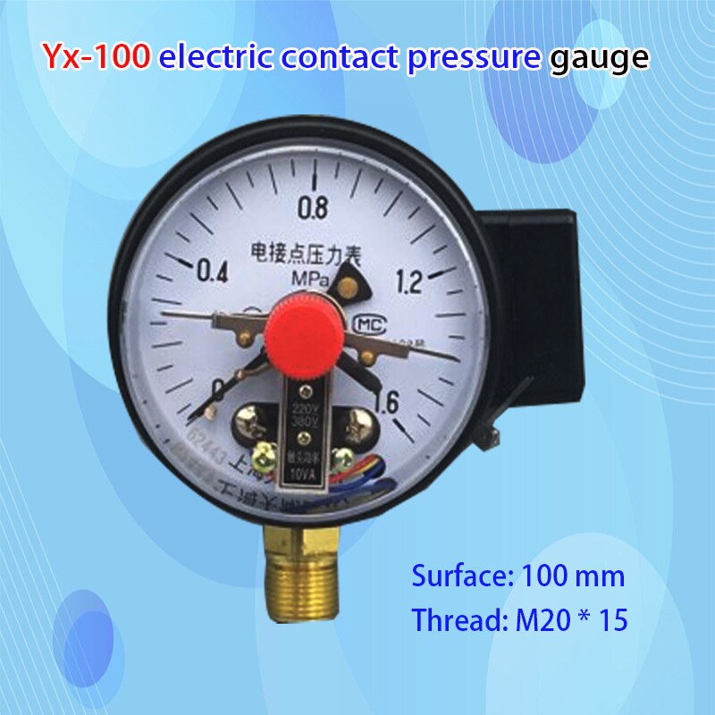 Manometer YX-100 Electric Contact Pressure Gauge C... – Vicedeal