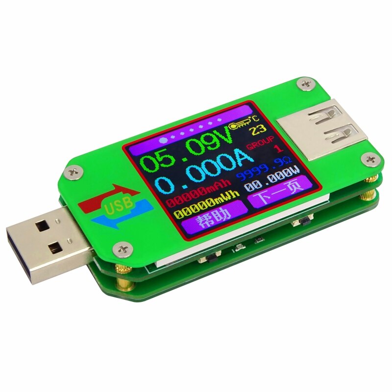 UM24 UM24C USB 2.0 color LCD tester voltaje corrie... – Grandado