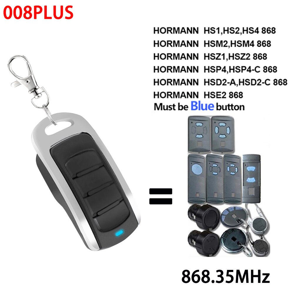 Compatibl 868MHz Hormann HSM2/HSM4 Garage Remote C... – Grandado