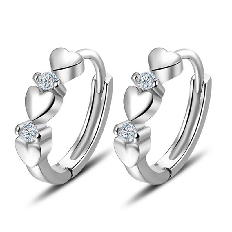 Cute Mini Hoop Earrings Baby Girls Kids Heart Earr... – Vicedeal