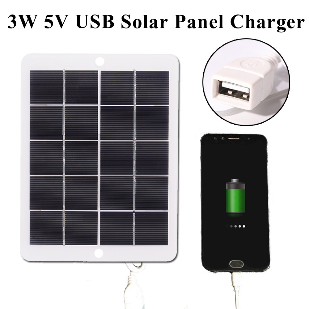 3W 5V Usb Solar Panel Charger Draagbare Polysilici... – Vicedeal