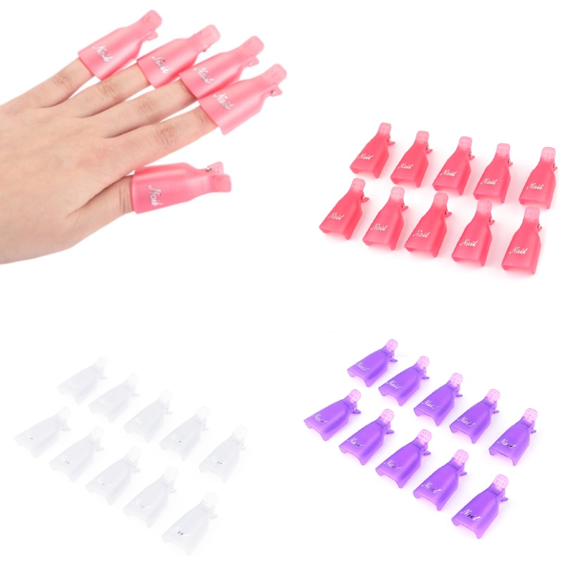 10pcs Wearable Acrylic Nail Clip Nail Polish Remov... – Vicedeal
