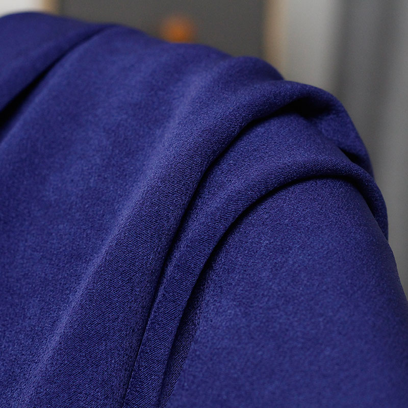 De Doek Japanse Triacetaat Satin Navy Blue Vertica... – Grandado