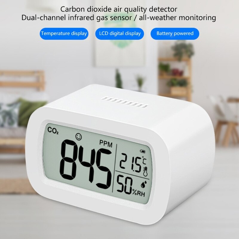 Air Monitor Indoor CO2 Detector with Comfort Displ... – Vicedeal