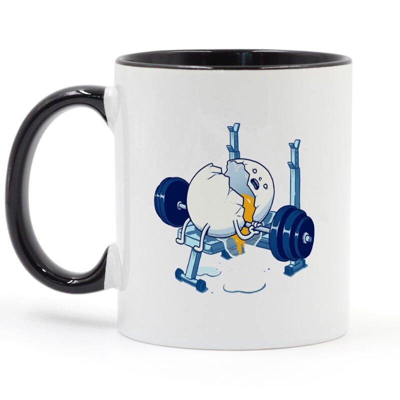 WEIGHT LIFTING ACCIDENT Broken Egg Coffee Mug 11oz... – Grandado