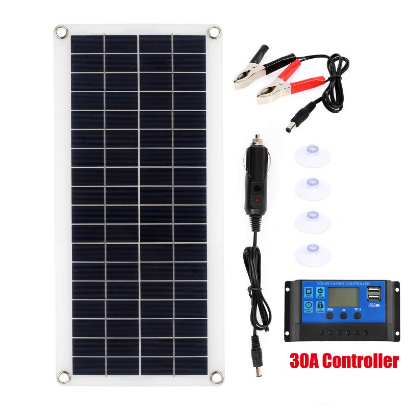 50W Solar Panel 12V Monocrystalline USB Power Port... – Vicedeal