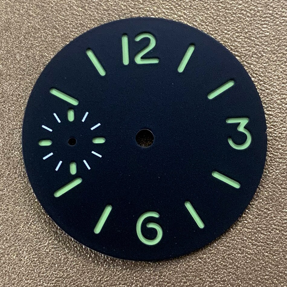 Watch accessories dial with hands 34.5mm green lum... – Vicedeal