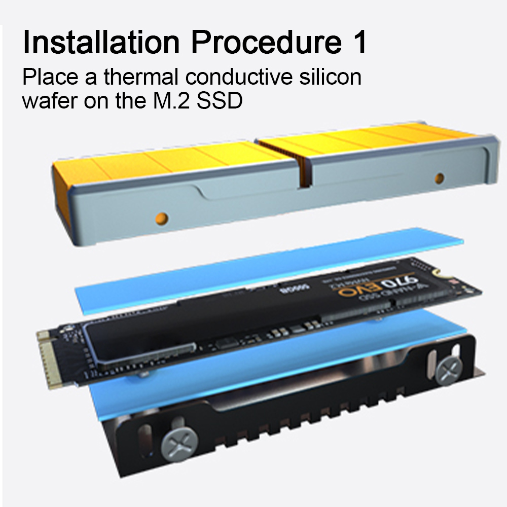 JEYI M.2 SSD Heat Sink Pure Copper Aluminum Alloy ... – Vicedeal