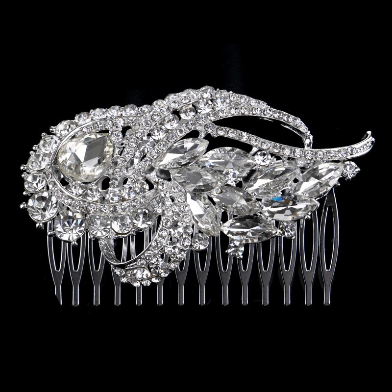 TREAZY Large Floral Wedding Hair Combs for Women S... – Vicedeal