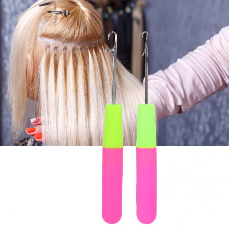 Agujas de gancho de ganchillo extensión de cabello... – Grandado