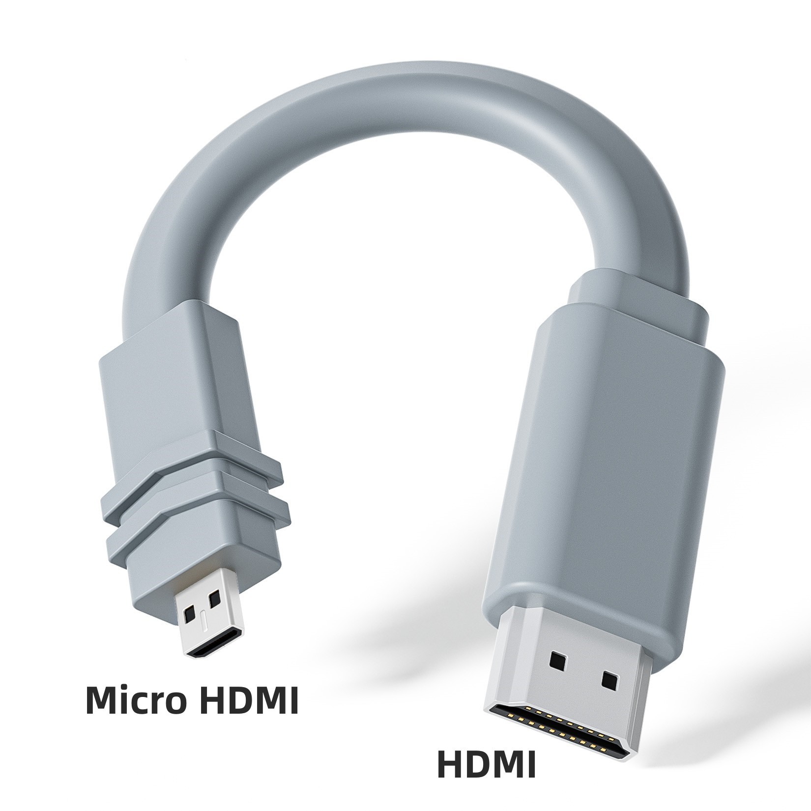 Short Micro HDMI Cable Micro HDMI to HDMI 4K 60Hz ... – Vicedeal